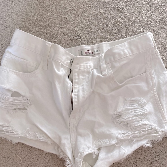 Hollister | Shorts | Hollister White Cutoff Shorts | Poshmark